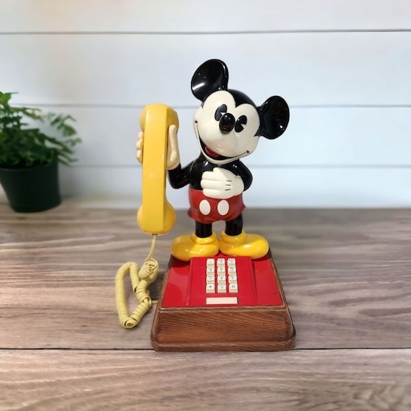 Mickey Mouse Vintage Telephone - Etsy