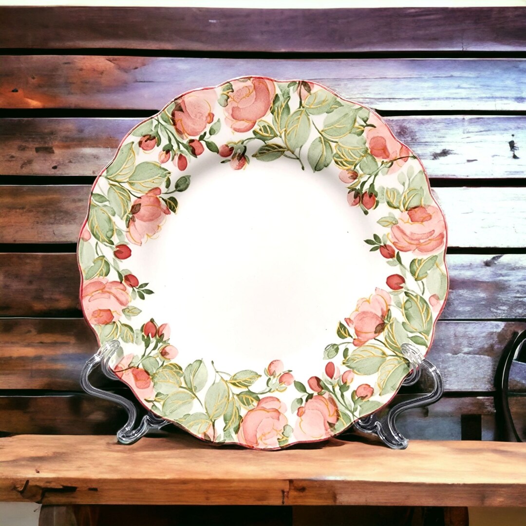 Precious by Nikko Salad Plate 8 Fine Ceramic Tableware Rose Pattern ...