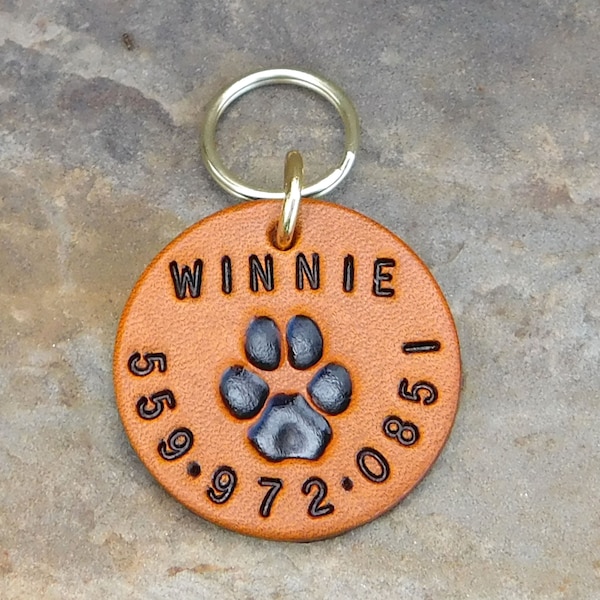 Leather Dog Tag - Etsy