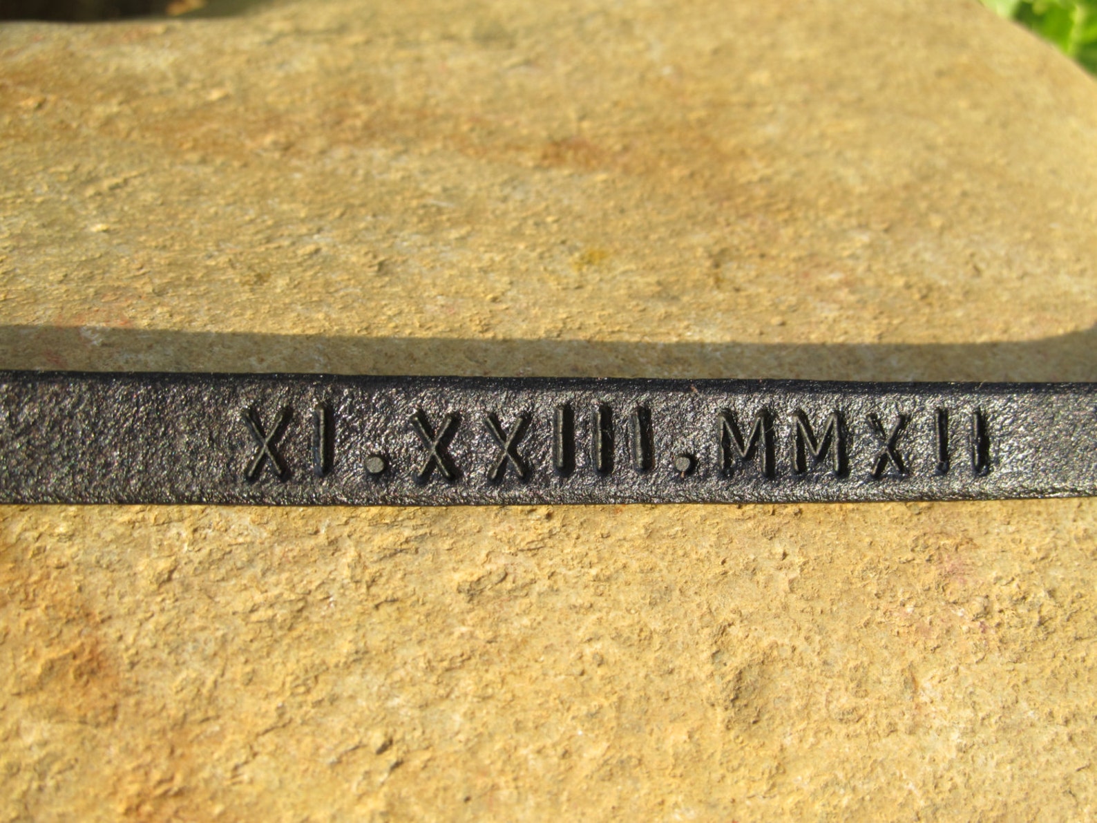 Roman Numeral Hand Tooled Leather Bracelet Secret Message - Etsy