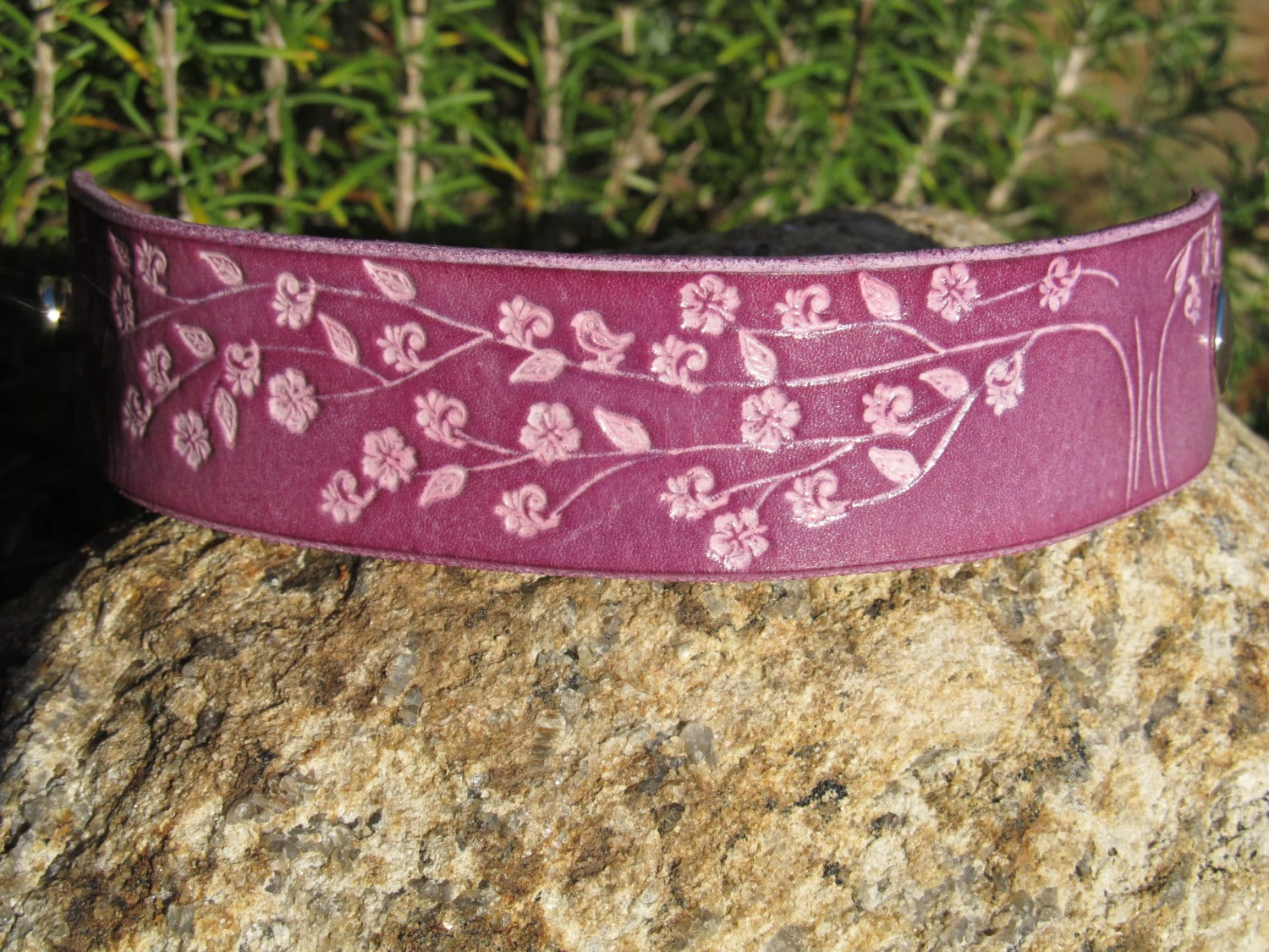 Leather Bracelet for Women, Flower Tree Cuff, Womens Leather Cuff ...