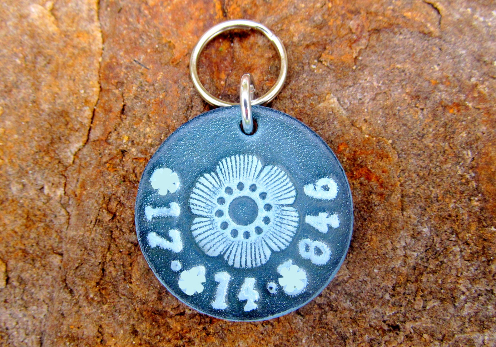 Custom Leather Dog Tag - Personalized Pet Name and Phone Number Pet ID ...