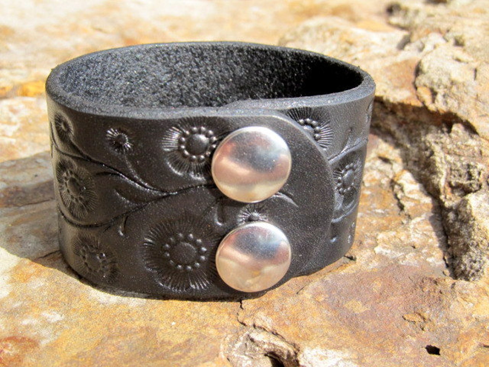 Leather Cuff Bracelet Custom Fit Bracelet for Women Gift for | Etsy