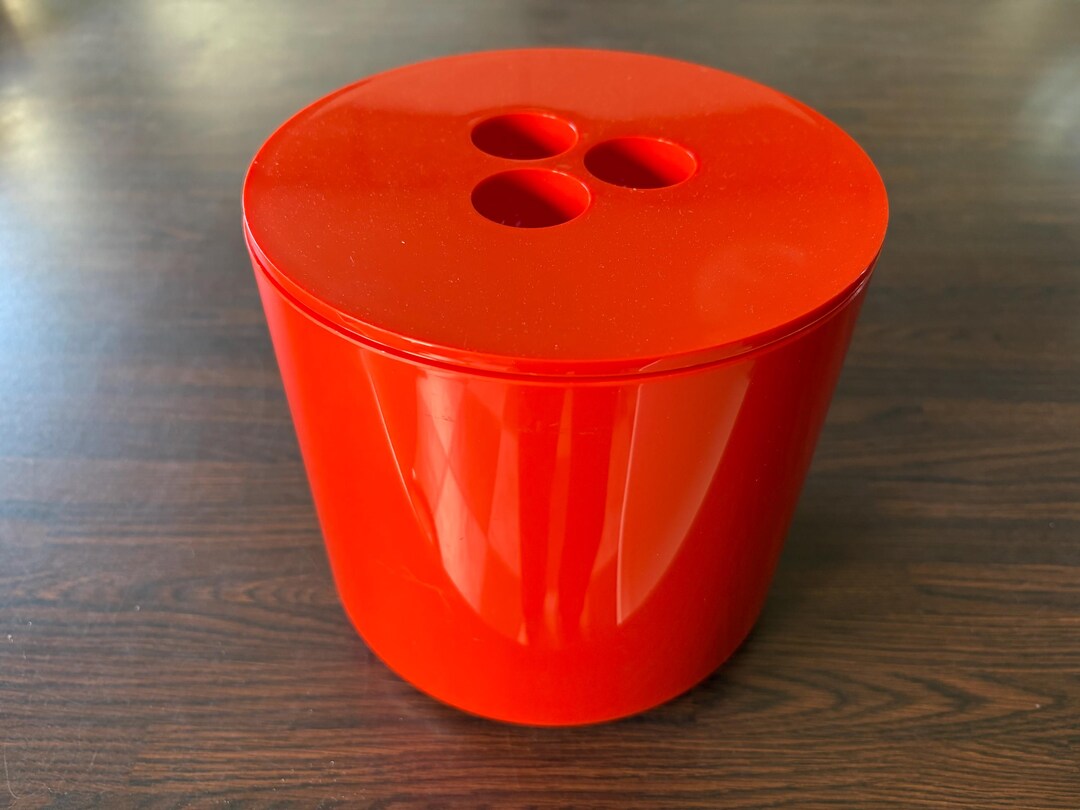 Crayonne Orange Ice Bucket Sold by Habitat in the 1970s. Plastic - Etsy