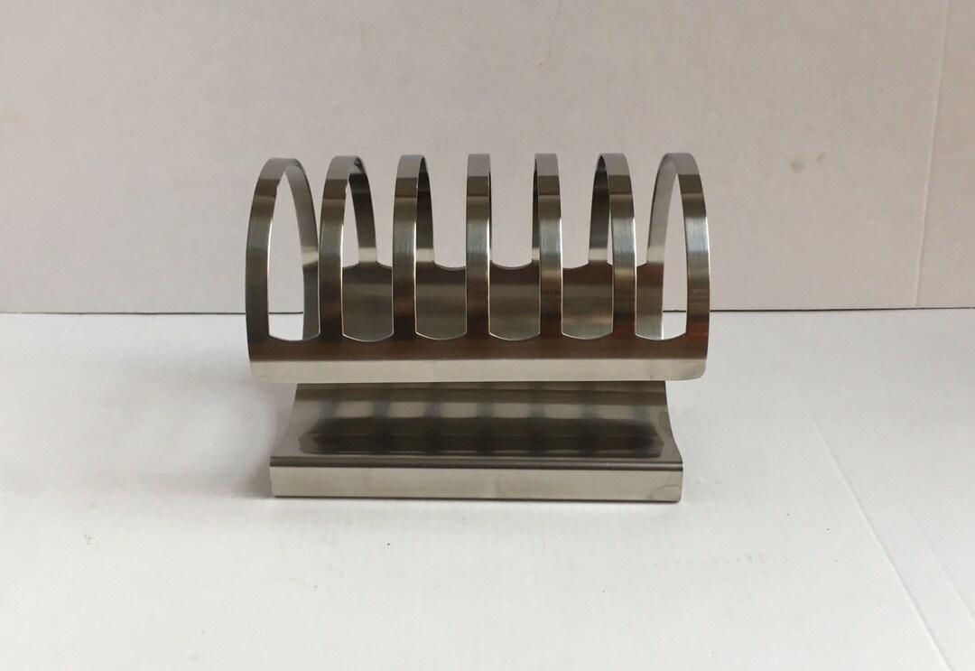 Mid Century Modern 6 Slice Toast Rack by Nutbrown Stainless Steel ...