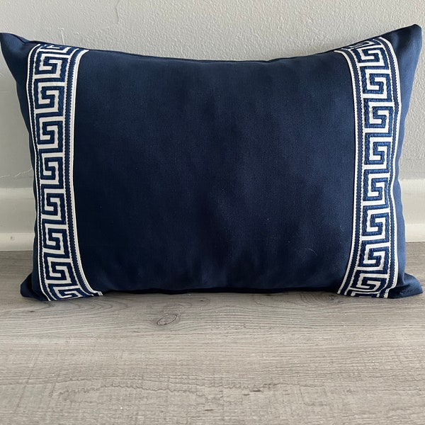 Greek Key Pillow - Etsy