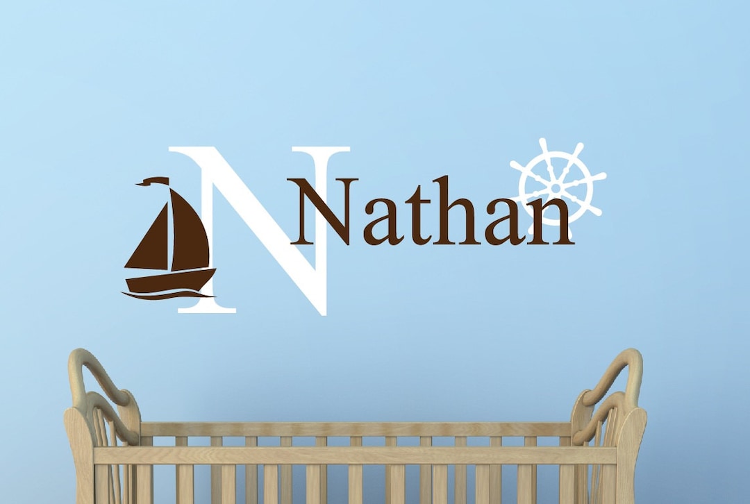 Personalized Name Decal Sailboat Name Decal Nautical Decal - Etsy