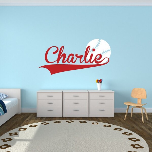 Baseball Wall Decal - Etsy