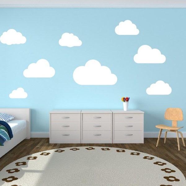 Cloud Wall Decals - Etsy
