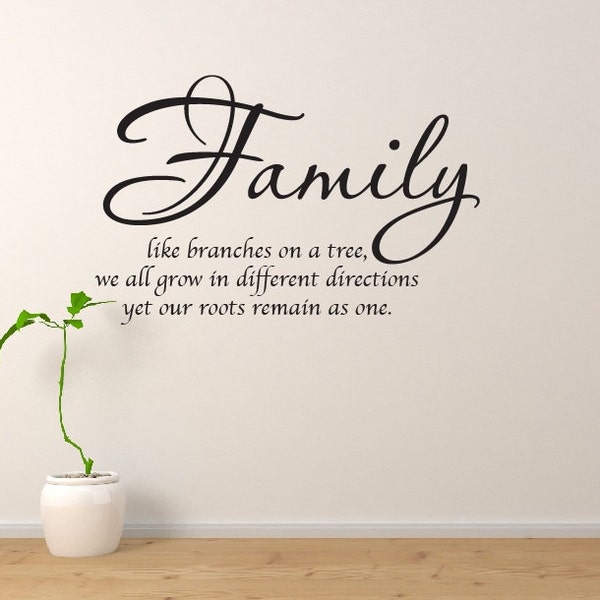 Family Tree Wall Decal - Etsy