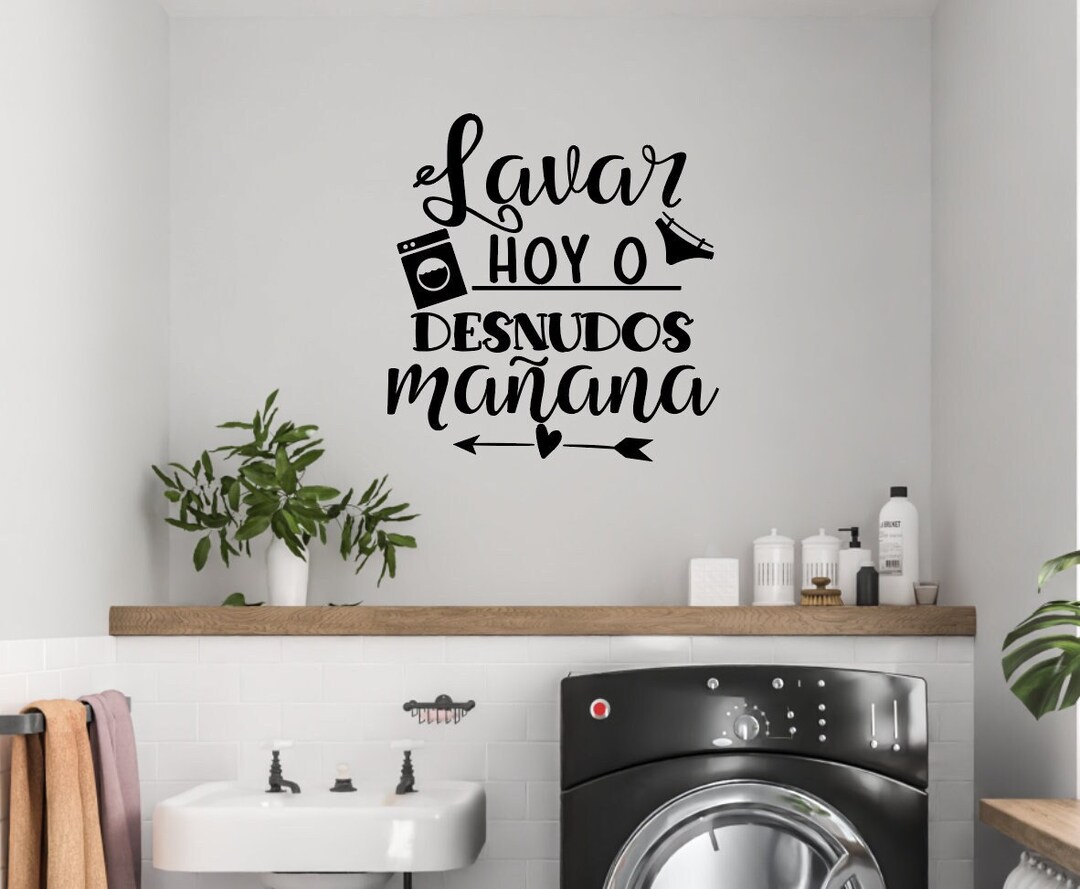 Laundry Room Decals in Spanish Laundry Sign Laundry Room Decor - Etsy