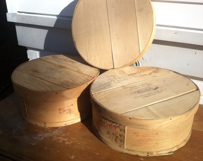 Vintage Round Cheese Box - Etsy