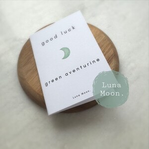 Good Luck Moon Natural Green Aventurine Crystal Moon Confidence ...