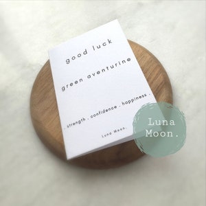 Good Luck Moon Natural Green Aventurine Crystal Stone Confidence ...