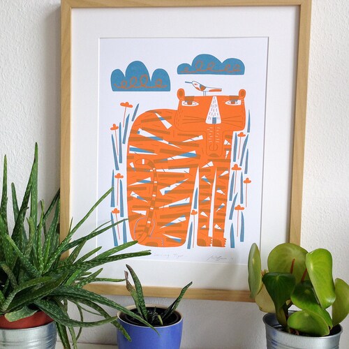 Deepsea Screenprint by Megan Handmade Silkscreen Print | Etsy