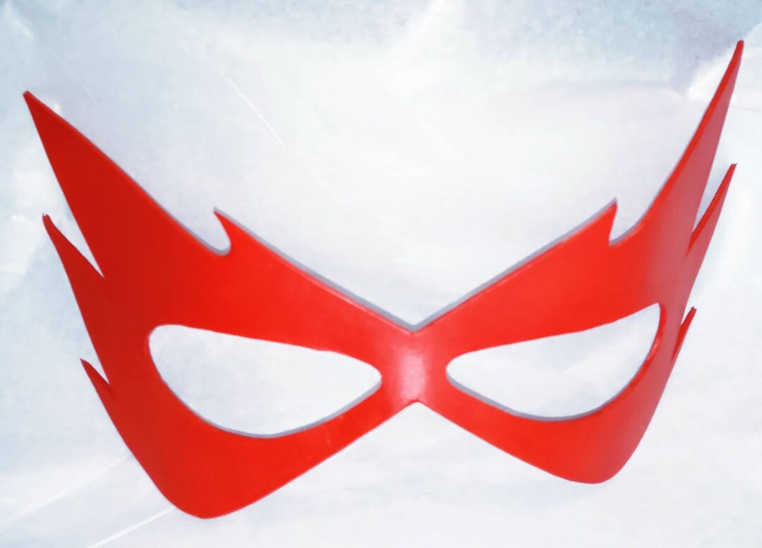 Starfire Red Leather Mask - Etsy