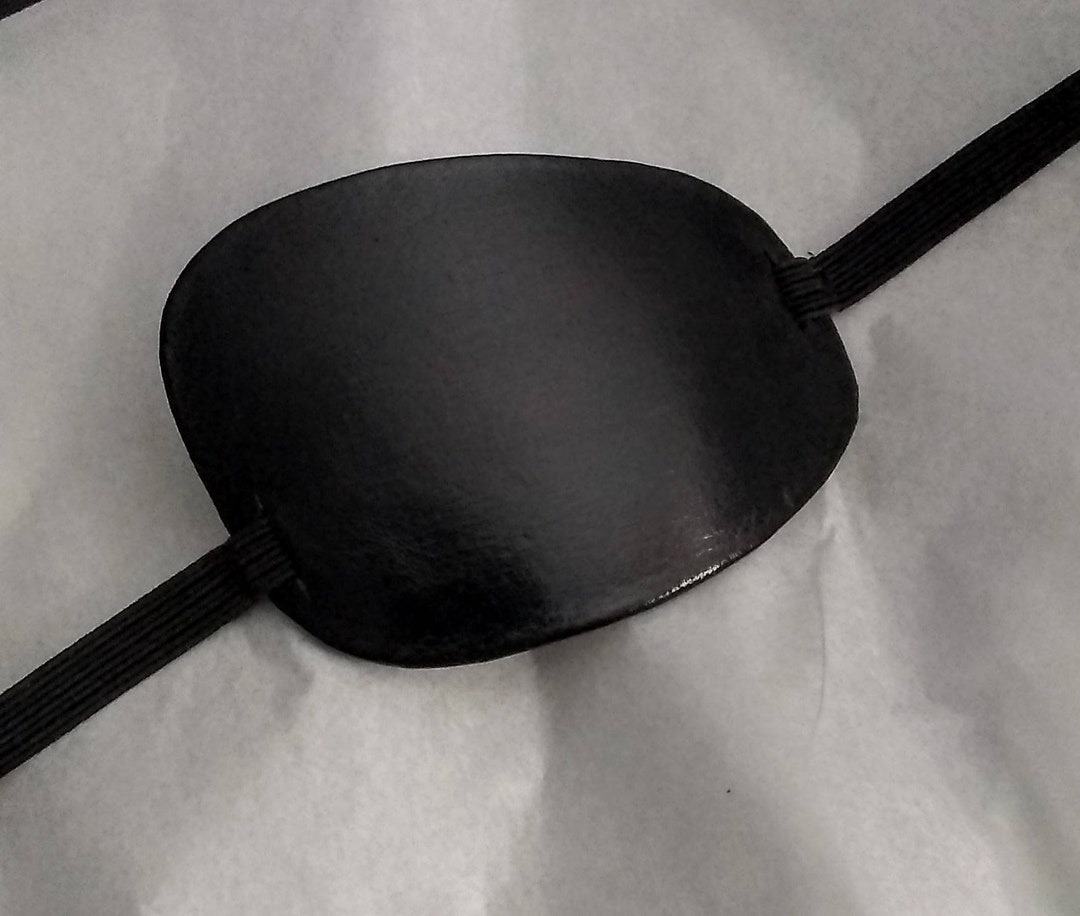 Elle Driver Style Black Leather Eyepatch - Etsy