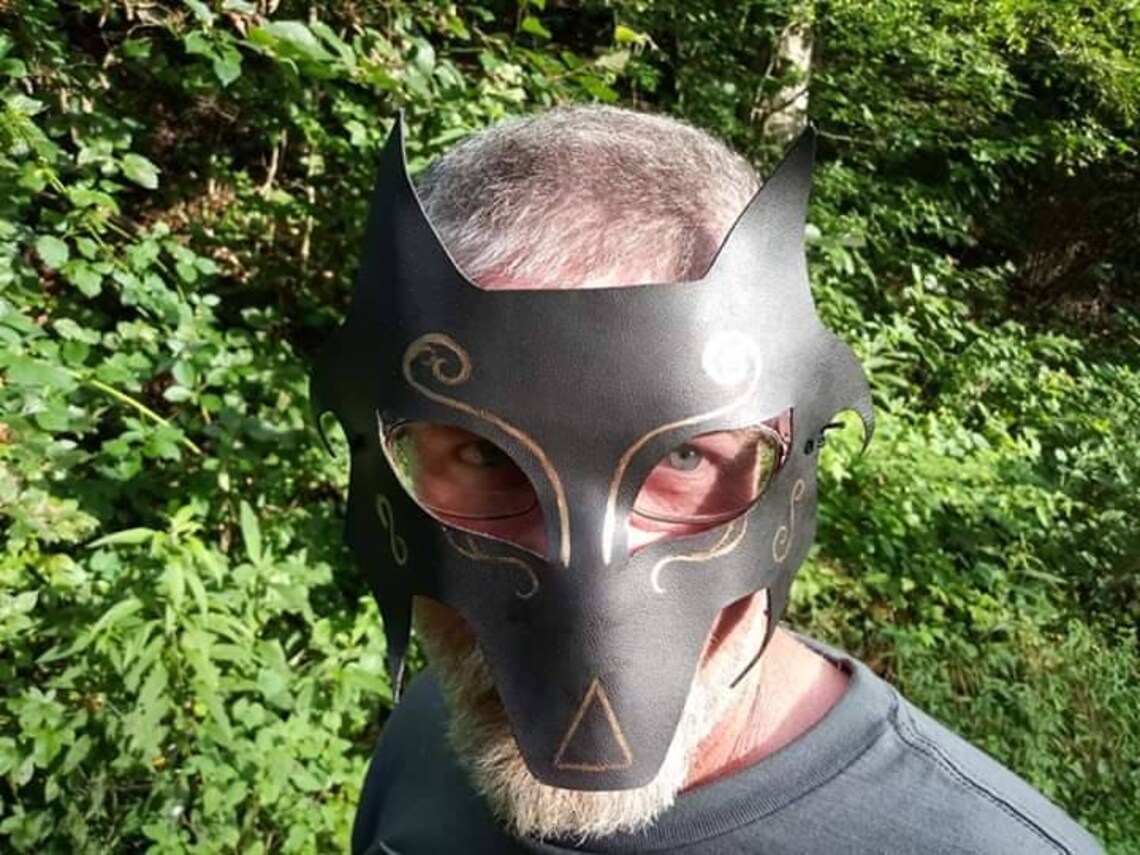 Leather Wolf Direwolf Mask Customizable Can Be Worn With - Etsy