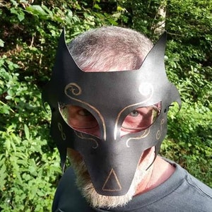 Leather Wolf Direwolf Mask Customizable Can Be Worn With Glasses - Etsy