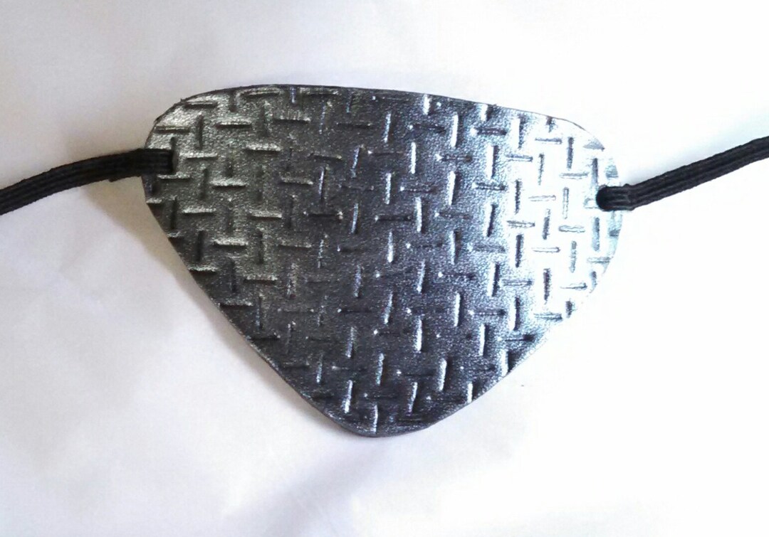 Diamond Plate Metal Look Leather Eyepatch - Etsy