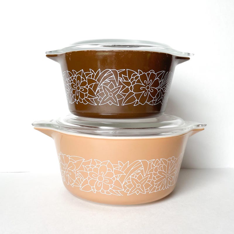Pyrex Flowers - Etsy