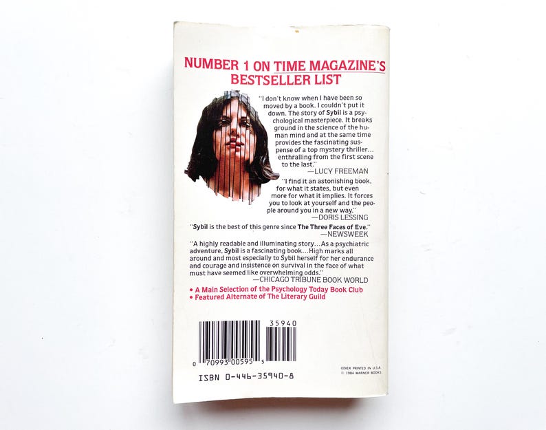 Sybil by Flora Rheta Schreiber| Vintage Paperback 1974 - Etsy