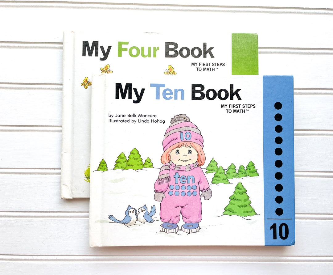 Moncure Number Books Set of 2 by Jane Belk Moncure 1986 My First Steps ...