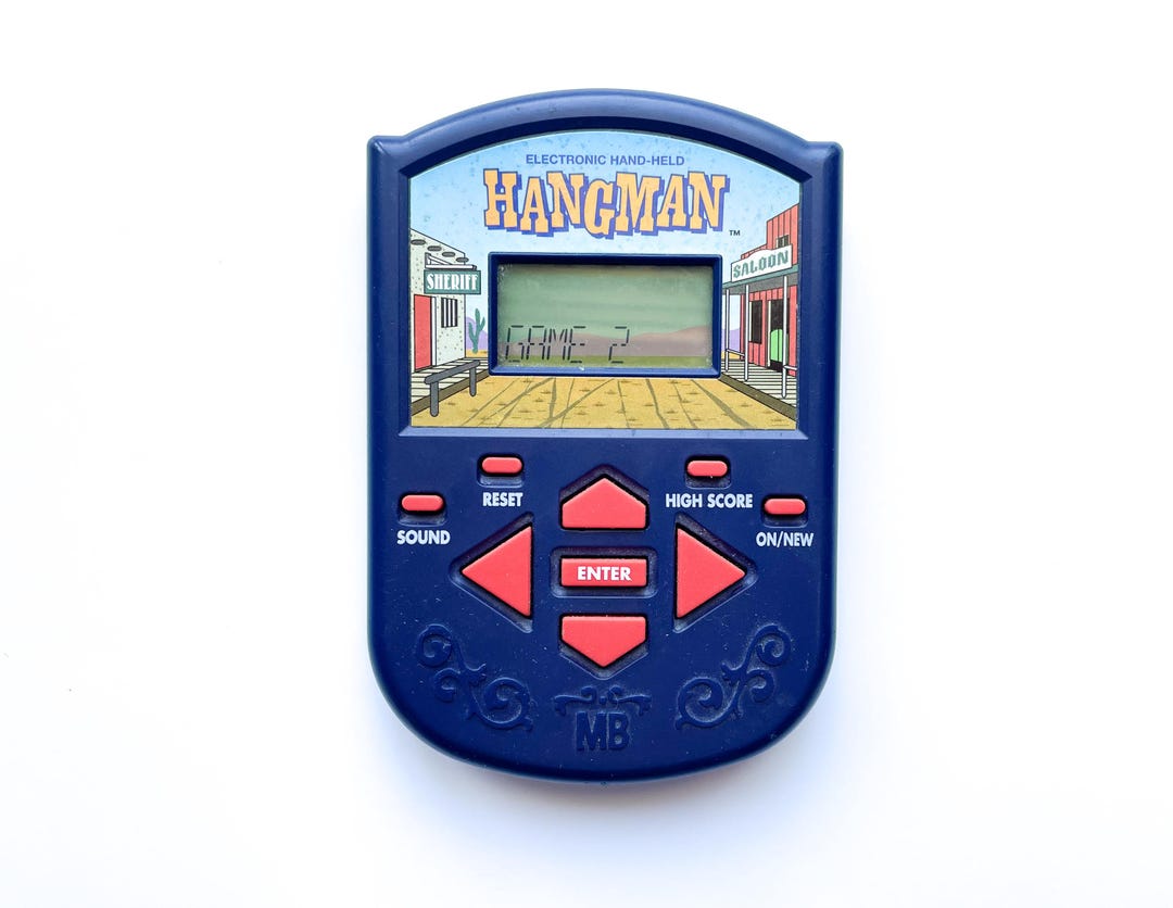 Electronic Hangman Handheld Game - Hasbro 1995 Vintage - Etsy