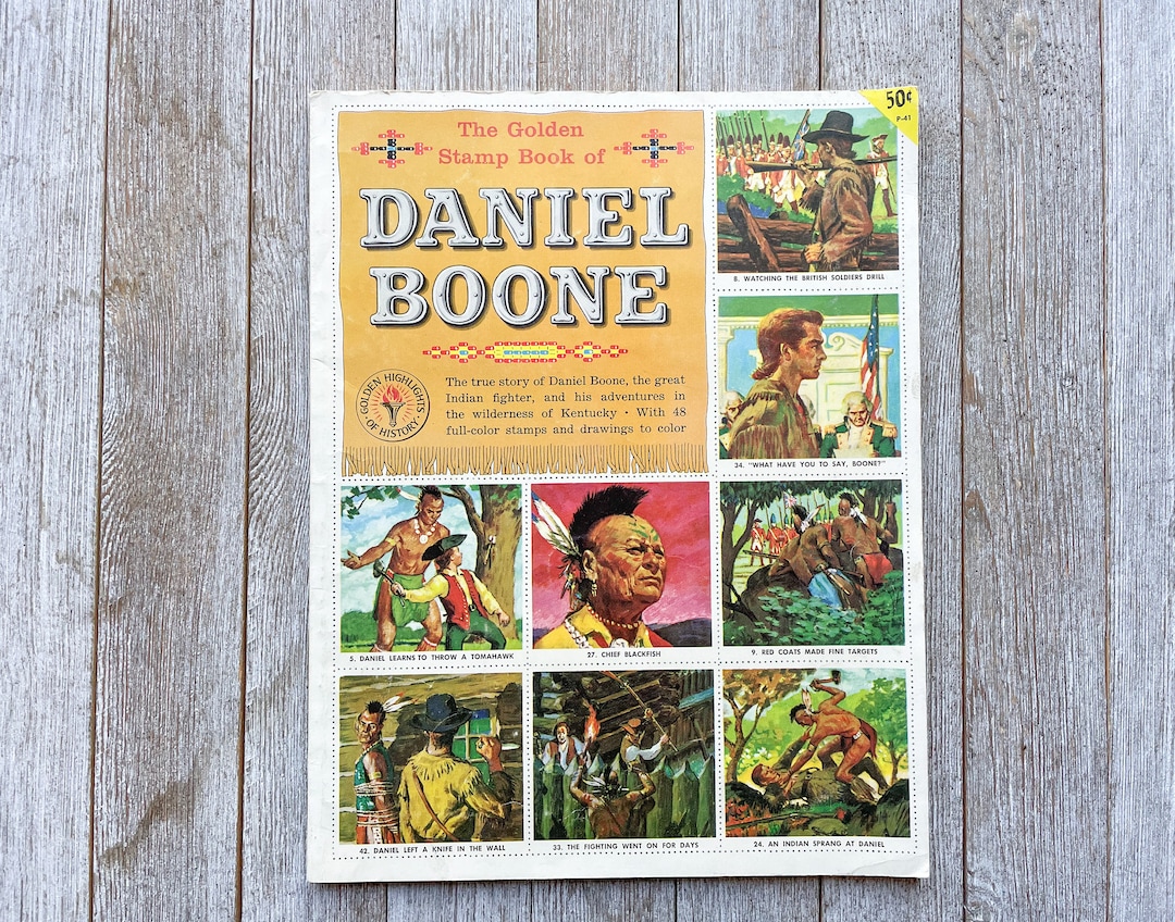 The Golden Stamp Book of Daniel Boone | Golden Highlights If History ...