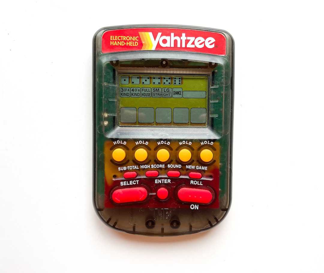 Yahtzee Handheld Game | Electronic Battery Operated | Vintage Games - Etsy