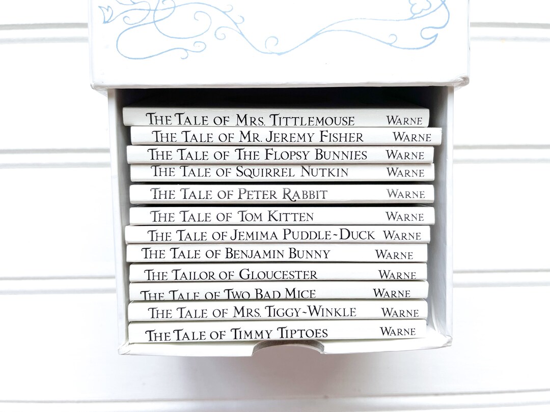 Beatrix Potter Small Books Set of 12 in Drawer | 1989 | Peter Rabbit ...