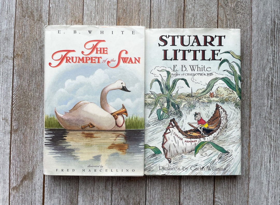 E.B. White Book Set of 2 1990s Stuart Little the Trumpet of the Swan ...