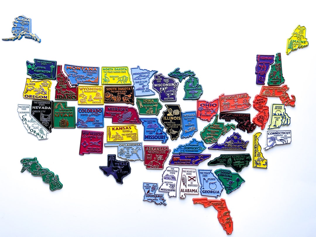 Vintage USA State Refrigerator Magnets | Sold Individually | Vacation ...