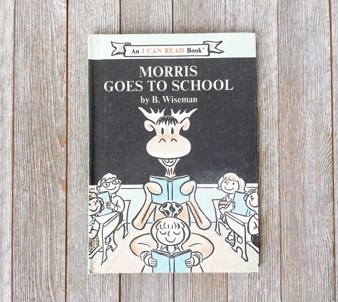 Morris Goes to School B. Wiseman 1970 Black Vintage Children's Book - Etsy