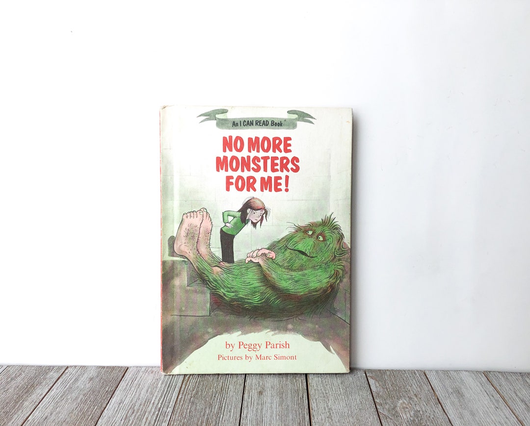 No More Monsters for Me Peggy Parish 1981 green vintage children's book ...