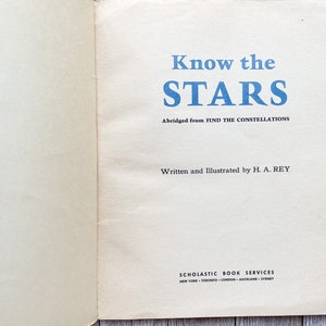 Know the Stars | Abridged From Find the Constellation | by H. A. Rey ...