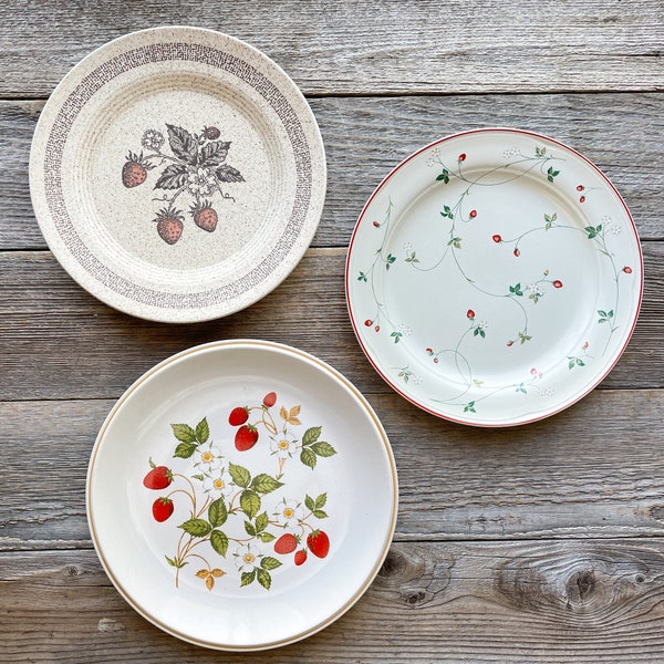Strawberry Plates - Etsy