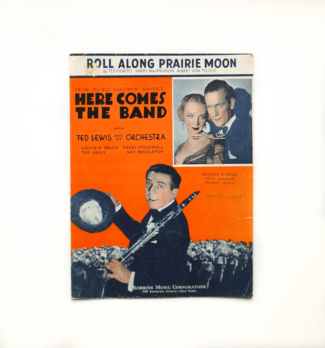 Roll Along Prairie Moon by Ted Fiorito Harry Macpherson Albert Von ...