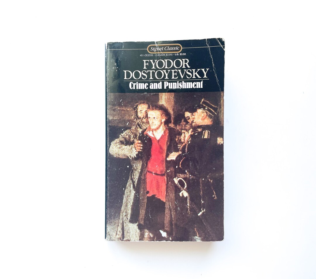 Crime and Punishment Book | by Fyodor Dostoevsky | 1968 | Paperback - Etsy