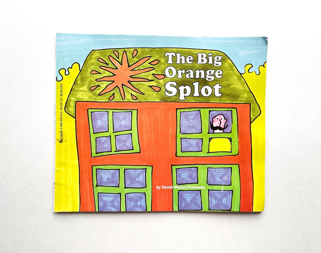 The Big Orange Splot by Daniel Manus Pinkwater 1977 Vintage Children's ...