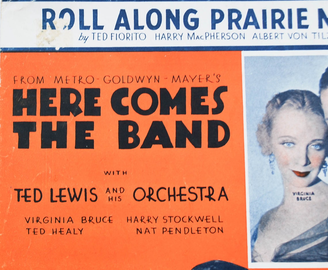 Roll Along Prairie Moon by Ted Fiorito Harry Macpherson Albert - Etsy