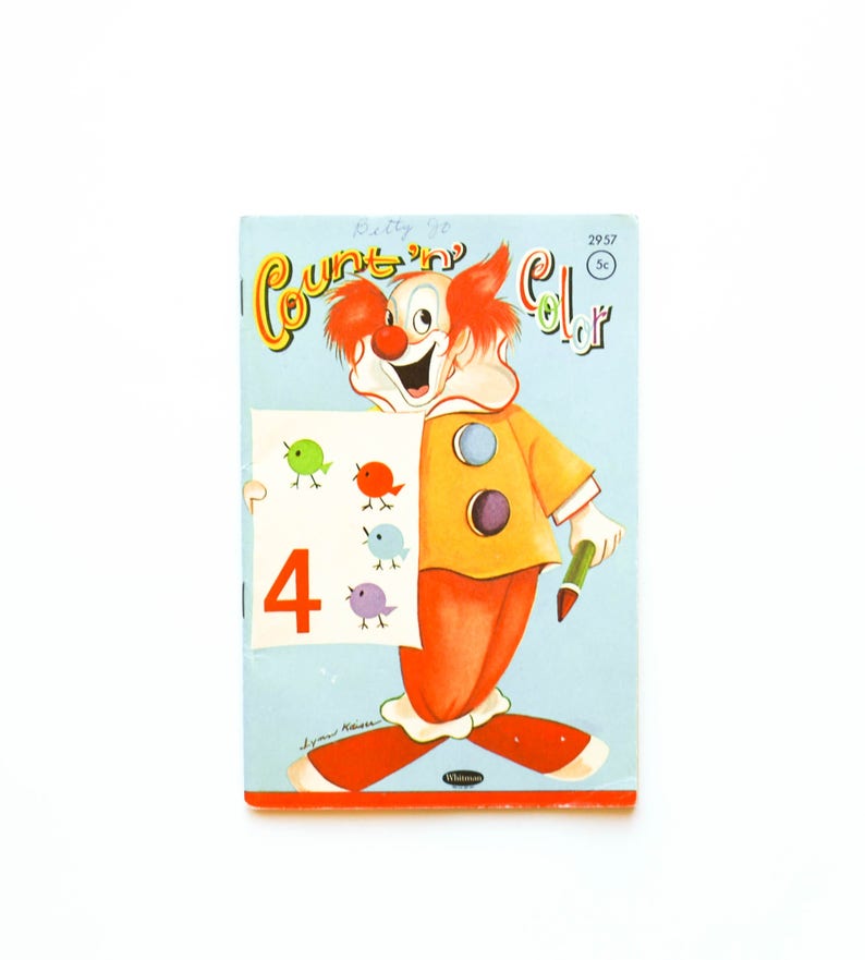 Count 'n' Color Whitman Vintage 1964 Drawings | Etsy