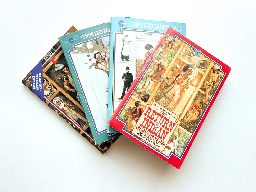 The Indian in the Cupboard Book Set of 4 by Lynne Reid Bank 1982 ...
