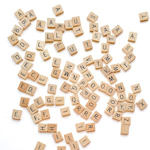 Scrabble Tiles Over 95 Pieces Letter Tiles Authentic Scrabble Tiles ...