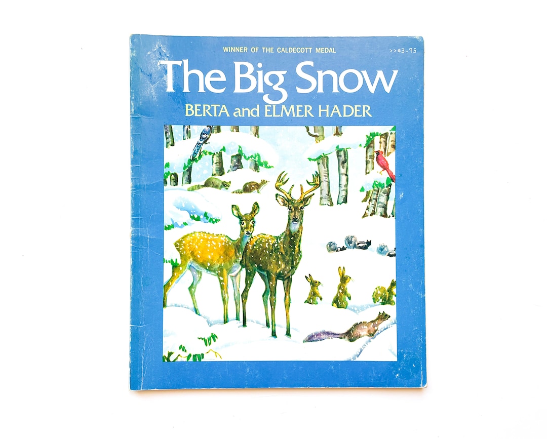 The Big Snow Book | by Berta & Elmer Hader | 1972 | Vintage Children’s ...