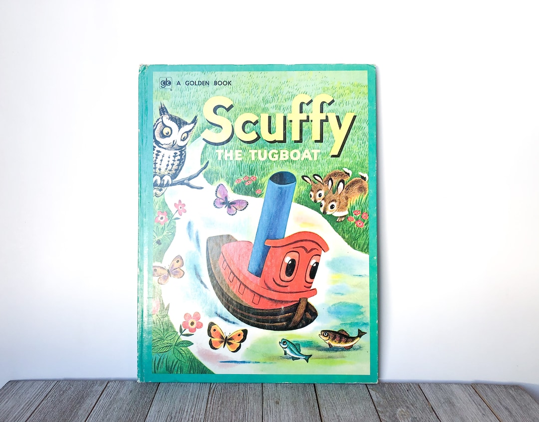 Scuffy the Tugboat | 1974 | A Golden Book | Oversized | Vintage ...
