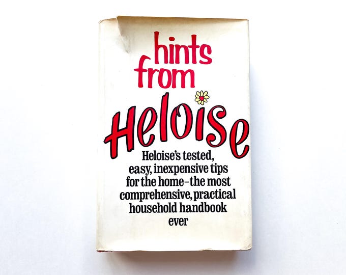Hints From Heloise Vintage Book | 1980 | Hardcover With Dust Jacket - Etsy