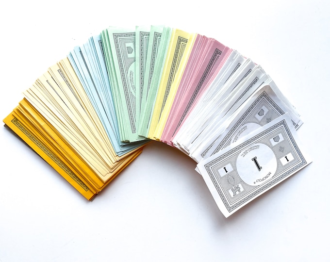 Vintage Monopoly Money Set of 140 | Monopoly Game Money Notes | Vintage ...