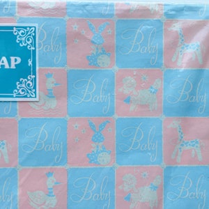 Vintage Baby Wrapping Paper Set of 2 | Hy-sil | Vintage Gift Wrap | 2 ...