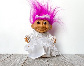 Vintage Troll Doll Pilot Trolls Pink Hair Russ Berrie 5 Inch - Etsy